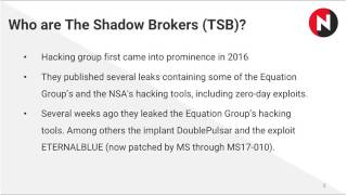 Lab Demo Analysis: The Shadow Brokers Leaked Equation Groups Hacking ...