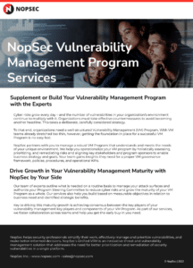 Managed Vulnerability Management Services Data Sheet | NopSec
