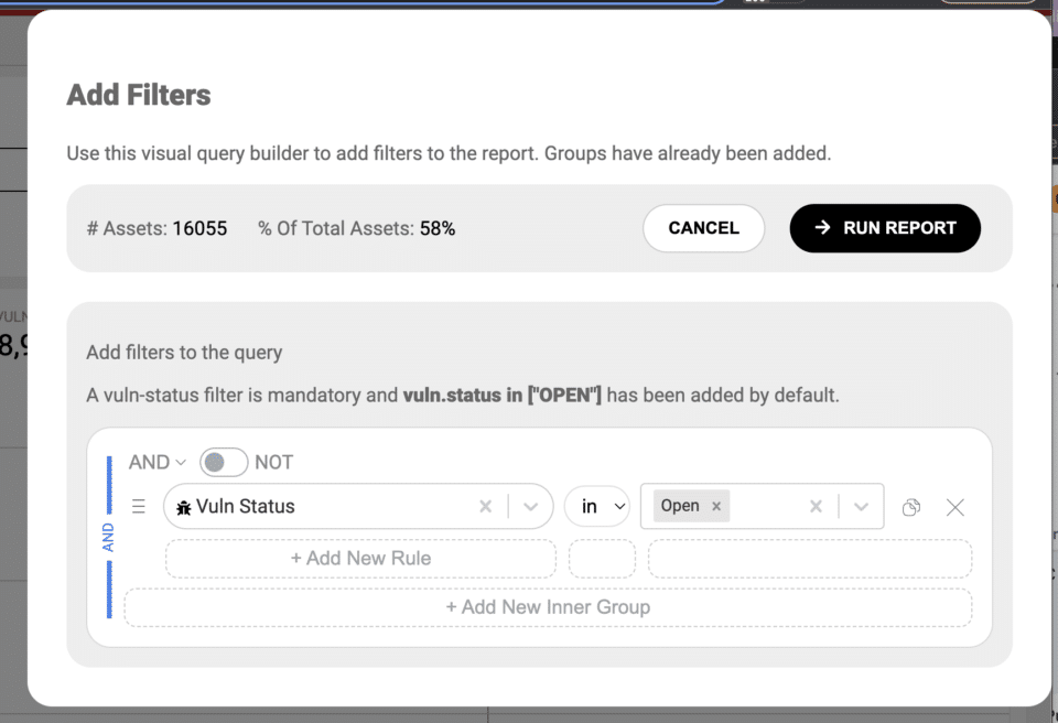 Feature Update Vulnerability Query Builder Nopsec